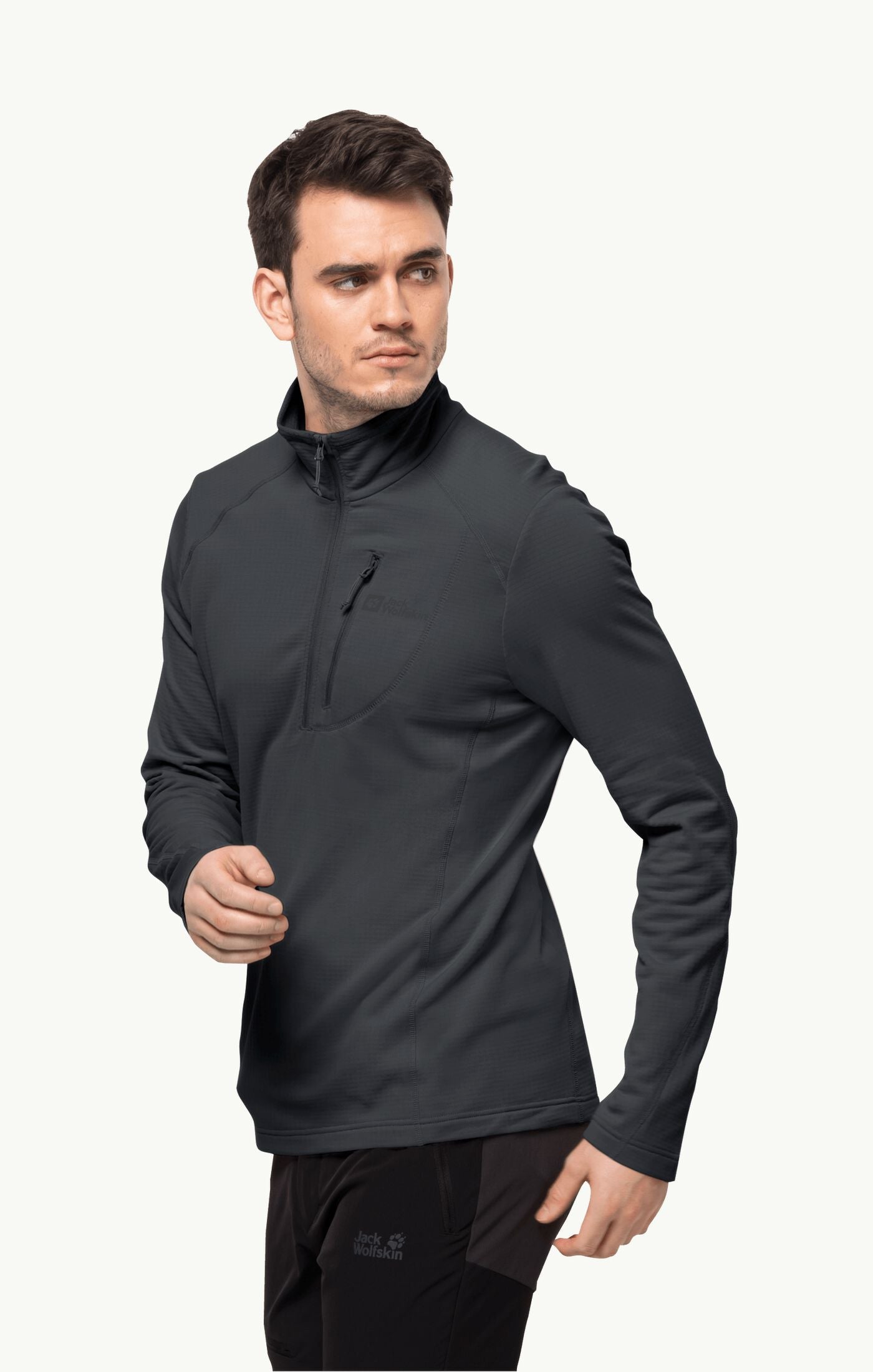 Jack Wolfskin Kolbenberg Half Zip Mens Fleece Phantom – BCH Camping ...